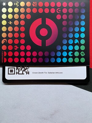 Galarian Articuno Tin SWSH282 Crown Zenith Pokémon LIVE PTCGO Online ...