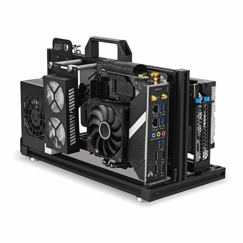 Aluminum ITX A4 Open Frame MINI Case Support Vertically 240Liquid ...