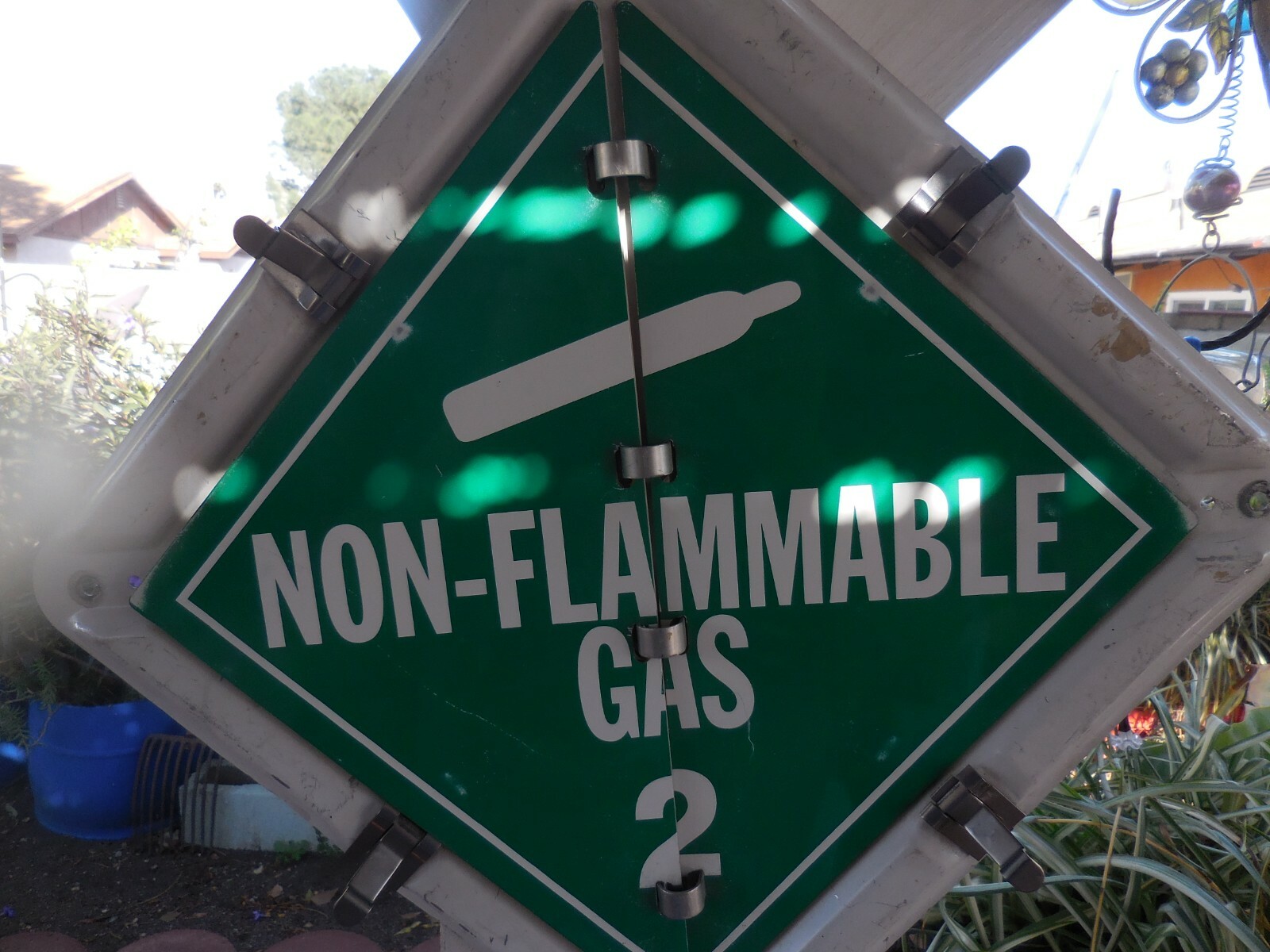 Vintage Flammable Gas 2/Non-Flammable Gas 2 /Oxygen 2/ Inhalation Gas 2 ...