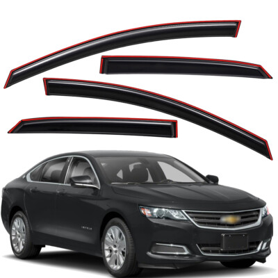 In-Channel Sun Rain Guard Window Vent Visor for 2014-2020 Chevrolet ...