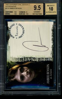 2007 Supernatural S2 Autograph Amber Benson as Lenore Auto BGS 9.5/10 ...
