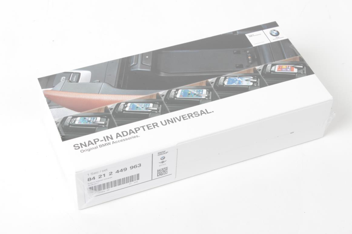 New Genuine BMW MINI Center Phone Snap-In Adapter Universal Micro USB ...