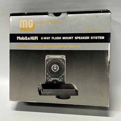 Vintage MG MobileHiFi ID-2300 Boat Speaker Set RARE RV Boat Car Semi ...