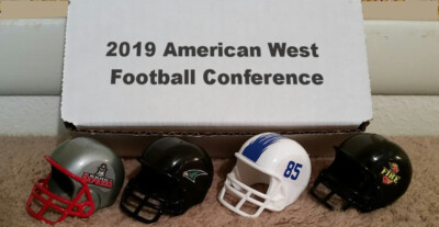 Custom Gumball Football Helmets - 2019 American West Football ...