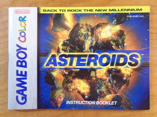 Asteroids Nintendo Game Boy Color Manual Only ~ Instruction Booklet | eBay