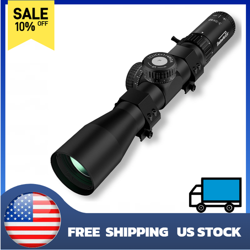 3-9x40 Rifle Scope with Mil-Dot Reticle, Zero Reset and Pull-Lock ...