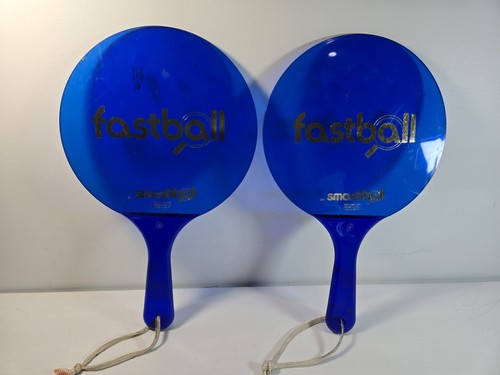 Fastball Smashball Vintage Lucite Blue Transparent Paddles Paddle Ball ...