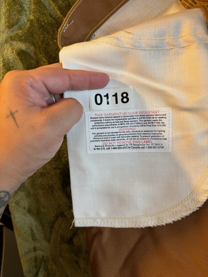 Bulwark Flame Resistant Dungarees Hammer Loop Carpenter Pants FR ...