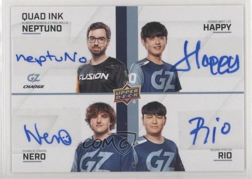 2020 Overwatch League Series 2 Team Quad Ink /20 Nero neptuNo Happy Rio ...