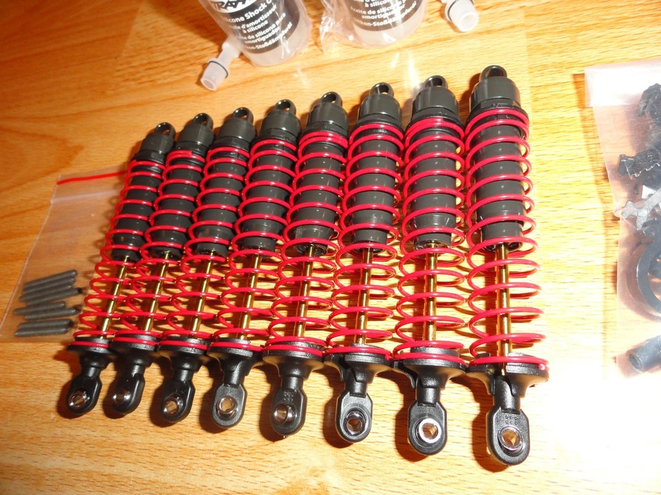 Traxxes Brushless E-Maxx Big Bore Aluminum Shock Set (8) Shelf Queen ...