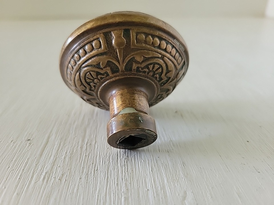 Antique Victorian Eastlake Ornate Brass Door Knob | eBay