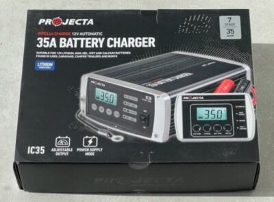 Projecta 12V Auto 35 Amp 7 Stage Battery Charger Multi Chemistry ...