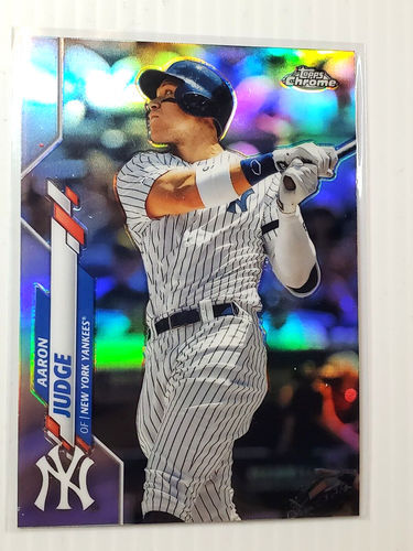 Aaron Judge - 2020 Topps Chrome Refractor #50 card - New York Yankees ...