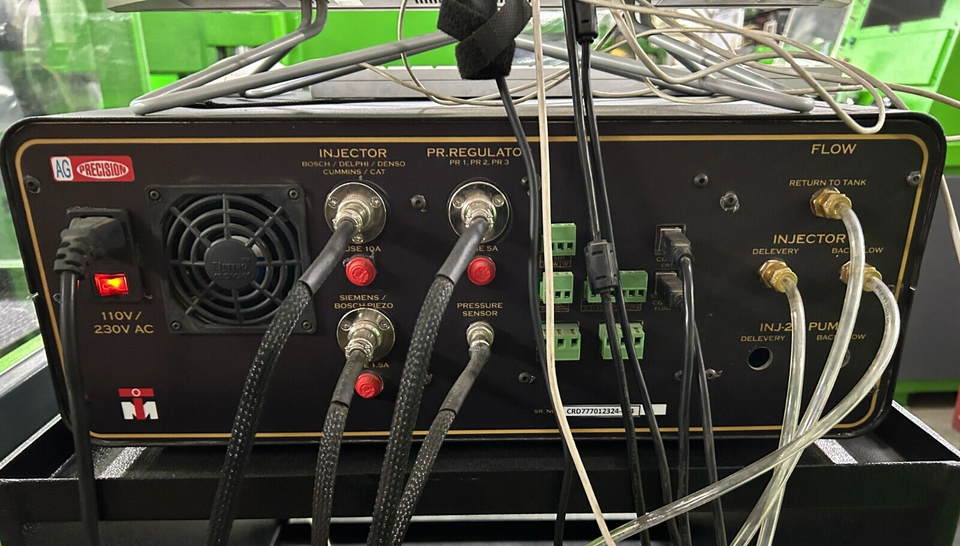 Common Rail Injector & Pump Tester with Digital Flowmeters, Test data ...