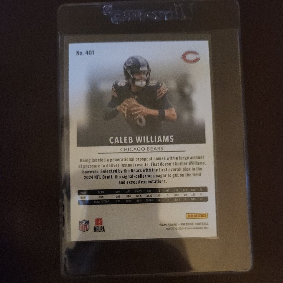 2024 Panini Prestige Caleb Williams RC #401 Rookie (RC), 1st Bears Card ...