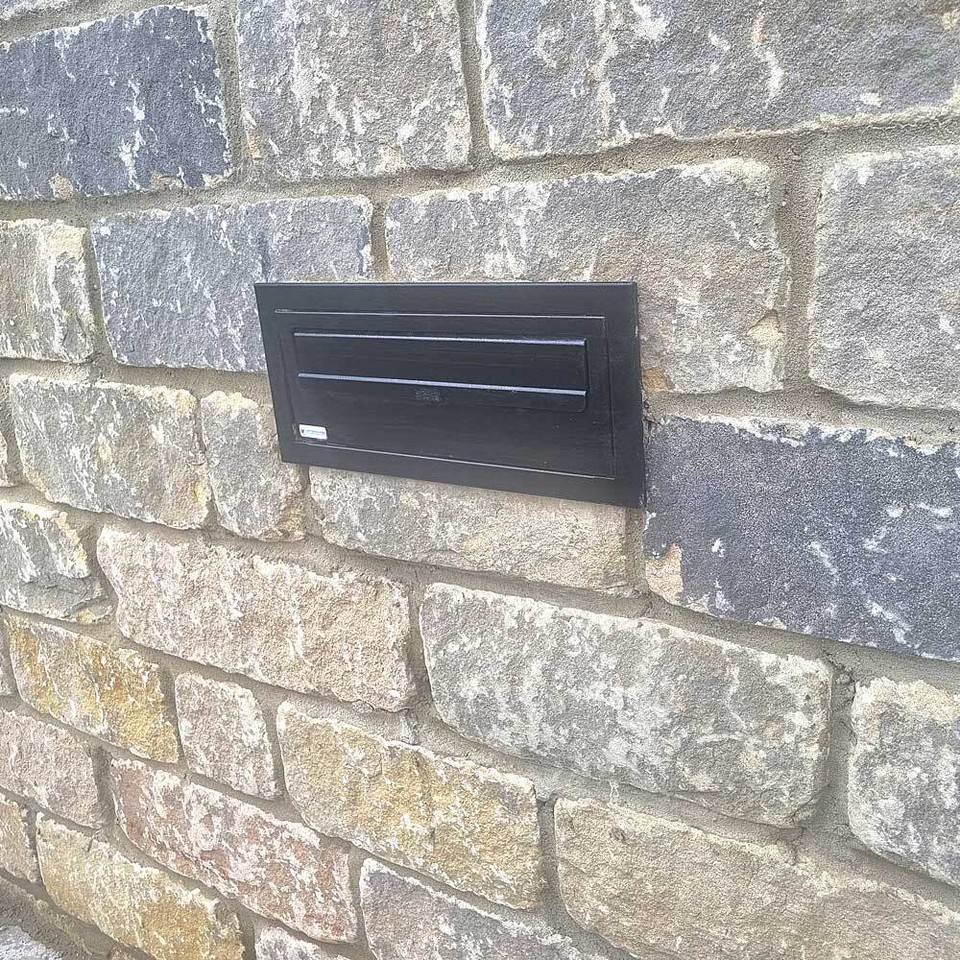 Through the Wall Rolle Letterbox with Telescopic Lockable Steel Mail ...