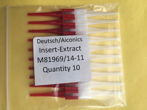 10 TEN New Aiconics M81969/14-11 Insertion Extraction Tool Red White | eBay