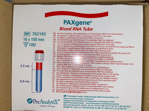 PreAnalytix PAXgene Blood RNA Tubes 762165 (100/Case) EXP 10/31/2021 | eBay