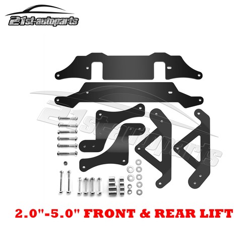 2-5" Adjustable Full Rise Suspension Lift Kit Black For POLARIS RZR 900 ...