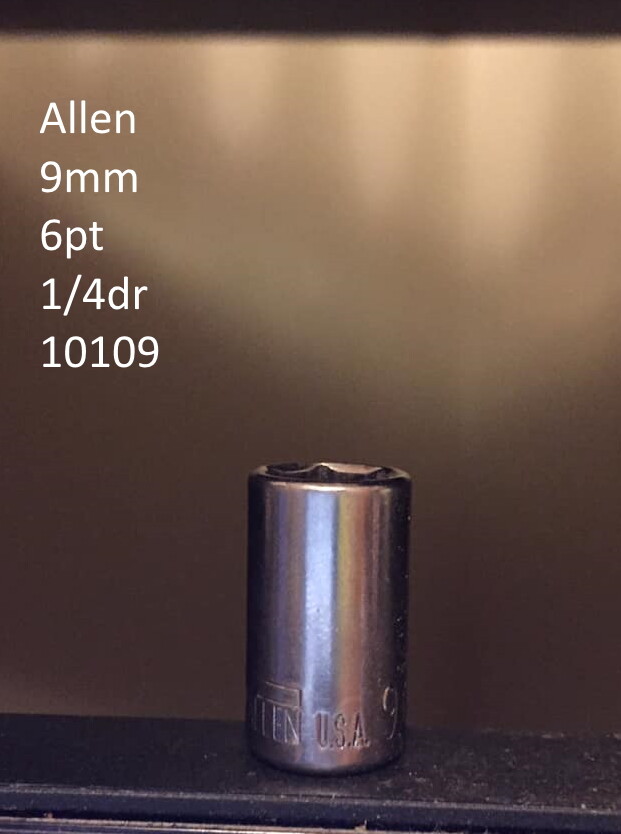 USA MADE 8MM 9MM 10MM Sockets 6pt 12pt 1/4 3/8 1/2 Drive , many Vintage ...