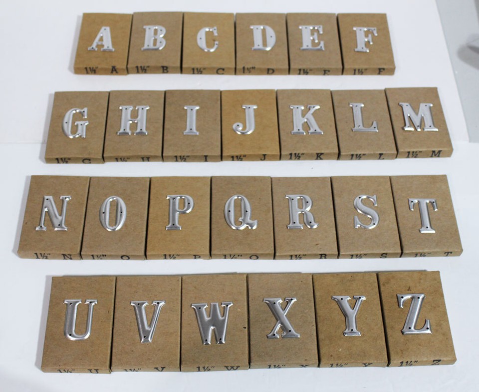 PREMAX 1.5" Aluminum Roman Letters "A-Z" - (UAR15-Your Choice) - Approx ...