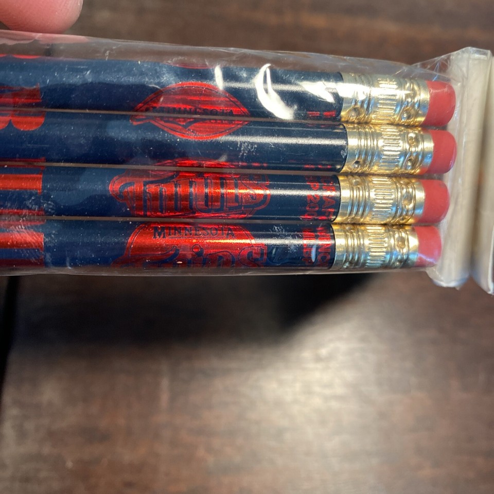 WinCraft MLB Minnesota Twins #2 Pencils 4 Pack Baseball | eBay