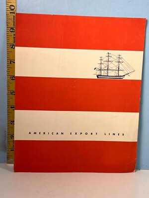 1952 S.S. Excalibre American Export Lines Capt. Norman Groves At Sea ...