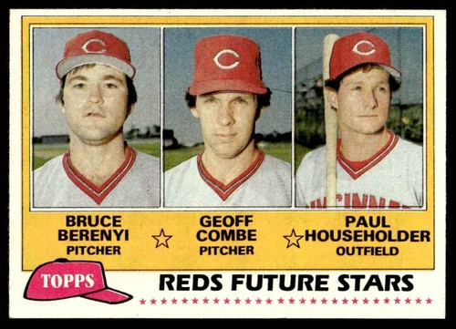 1981 Topps Reds Future Stars - Bruce Berenyi/Geoff Combe/Paul ...