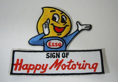 ESSO-Sign of Happy Motoring Embroidered Iron On Uniform-Jacket Patch 3. ...