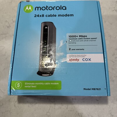 Motorola MB7621 Cable Modem 855631006347 | eBay