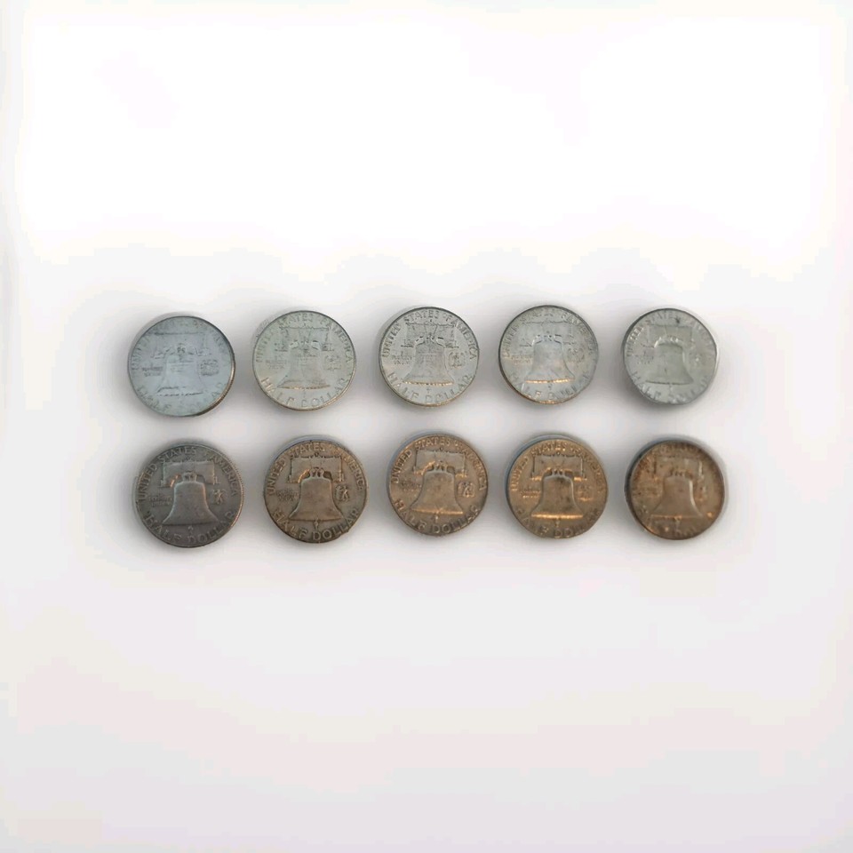 10 Random 1949-1963 50C Franklin Half Dollars | eBay
