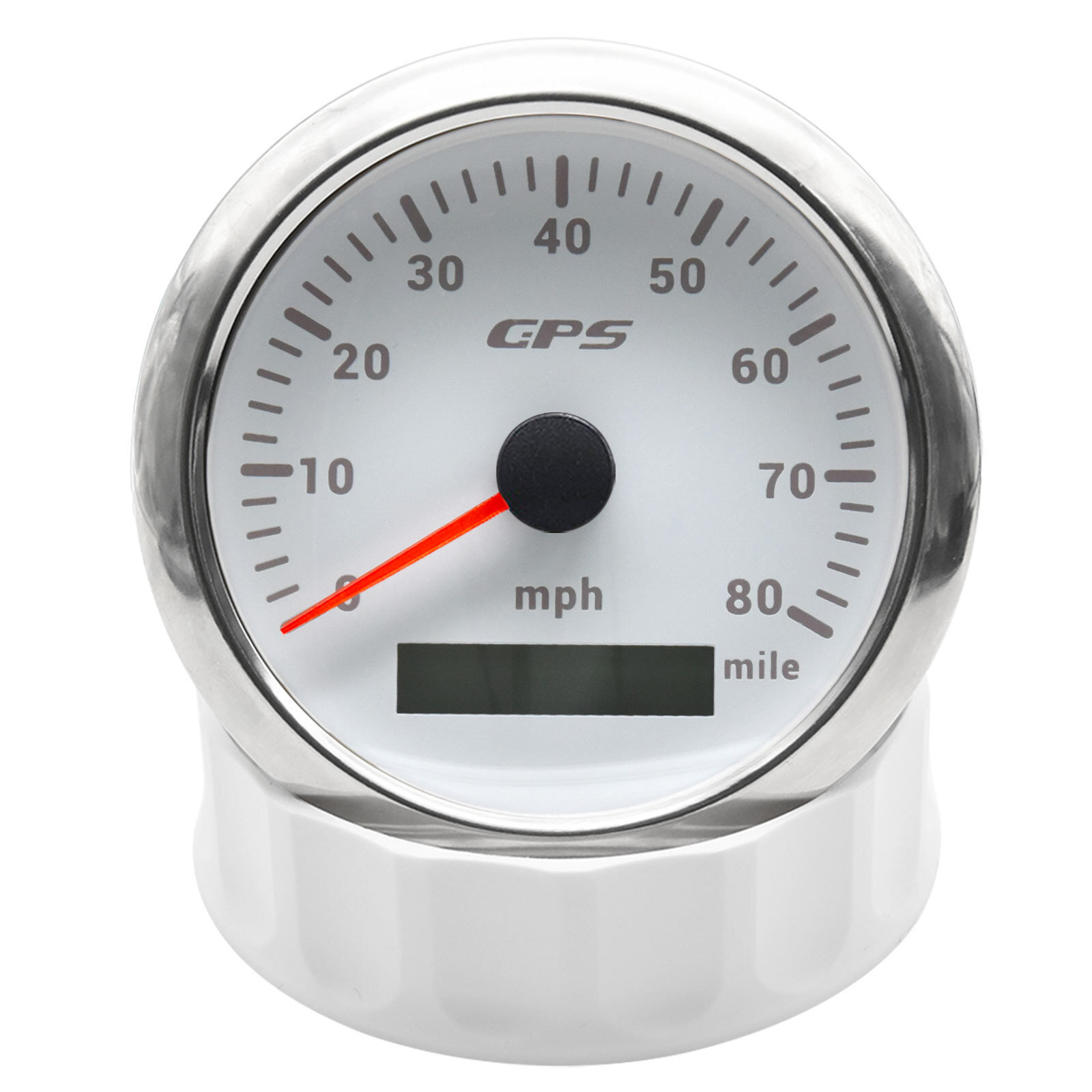 85mm White GPS Speedometer 0-80 MPH Odometer Gauge for Car Boat Truck ...