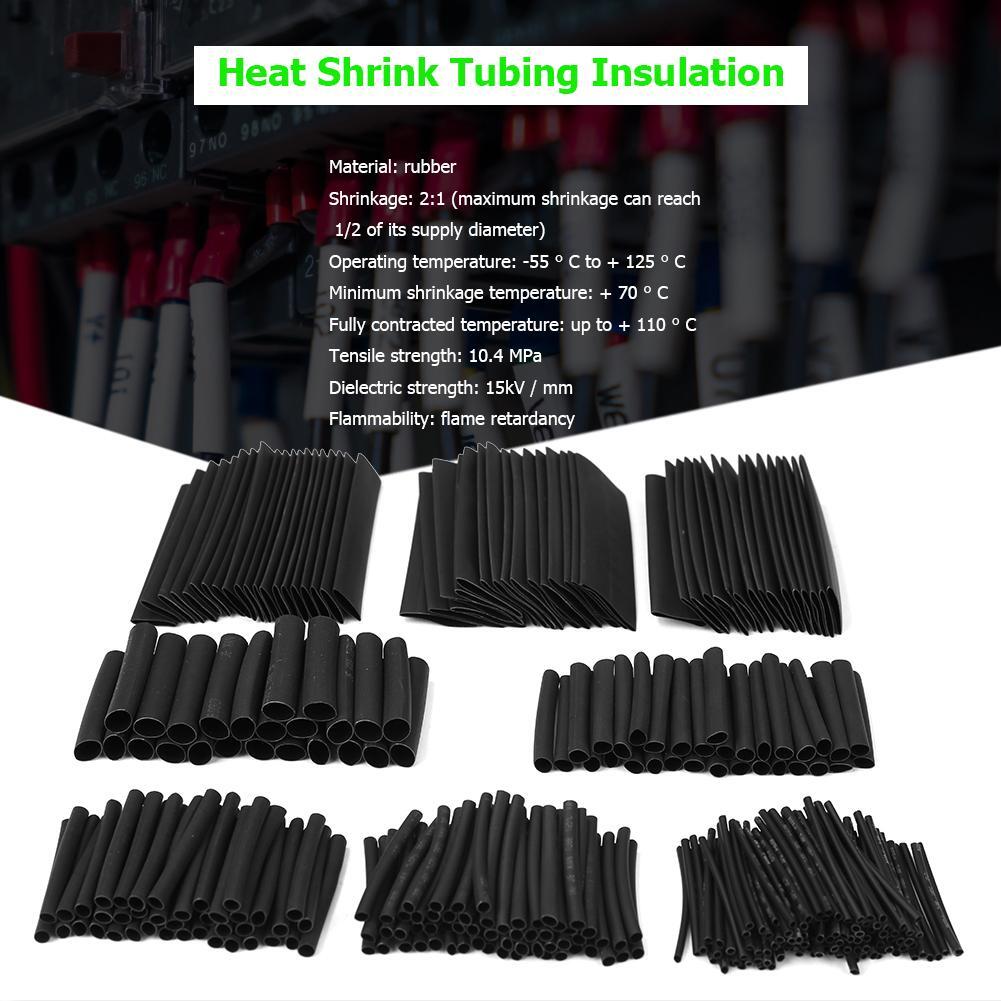 328pcs/set Insulation Shrinkable Tube Heat Shrink Tubing Wire Cable ...