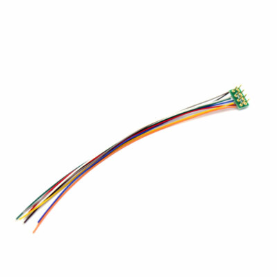 8-Pin NEM 652 DCC decoder plug fiited with trailing wires. New UK Stock ...