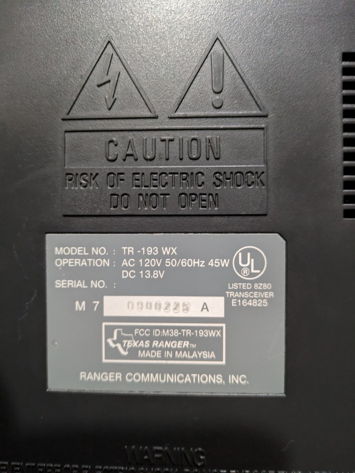 Texas Ranger CB Radio Base station TR-193WX, 40CH, AC/DC with mic | eBay