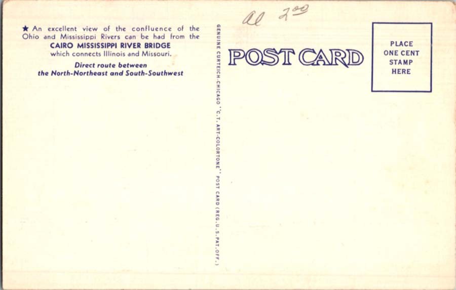 Cairo Illinois IL : BRIDGE SCENE d/24 BA4127 | eBay