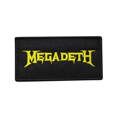 Megadeth Logo Embroidered Embroidered Iron On Patch - Heavy Metal Music 085-N | eBay
