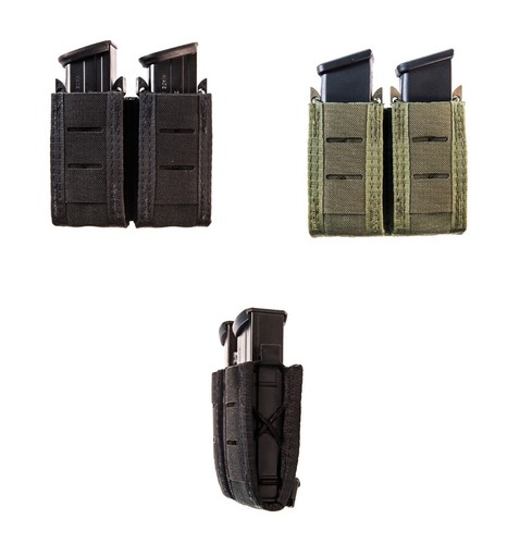HSGI High Speed Gear 41PT02 Duty U-MOUNT DOUBLE Pistol Taco Mag Pouch ...