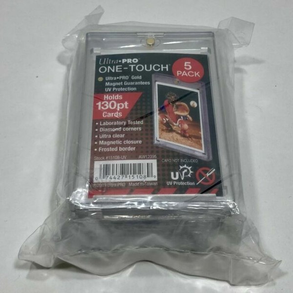 Two Ultra Pro 1 One Touch 130 Pt Magnetic Card Holders - UV-15108 for ...
