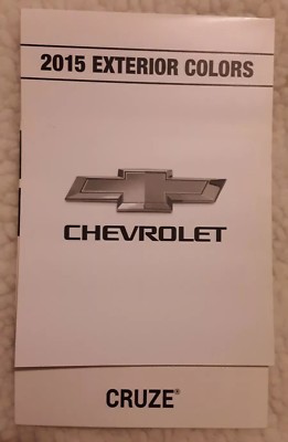 2015 CHEVROLET CRUZE DEALERSHIP EXTERIOR COLOR CHART NEW | eBay