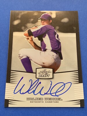 WALKER WEICKEL Signed RC 2012 Leaf Draft SD PADRES-TEXAS RANGERS ...