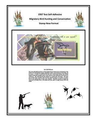 Mac's RW-TEST 1997 U.S. Federal Duck Stamp Album page for Self-Adhesive ...