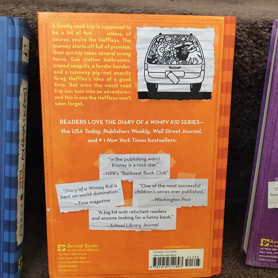 Diary of a Wimpy Kid 3 Book Lot Hardcover Rodrick Rules The Long Haul ...