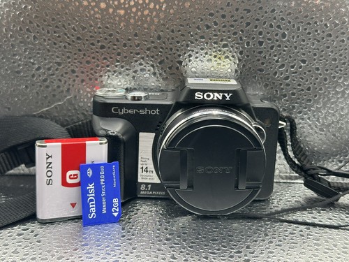 Sony CyberShot DSC-H3 8.1MP Digital Camera Carl Zeiss w/ Battery SD ...