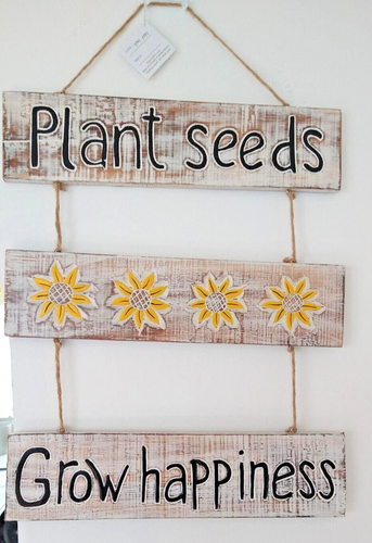 Handcrafted "Plant Seeds", Sign, 60 x 40cm | eBay
