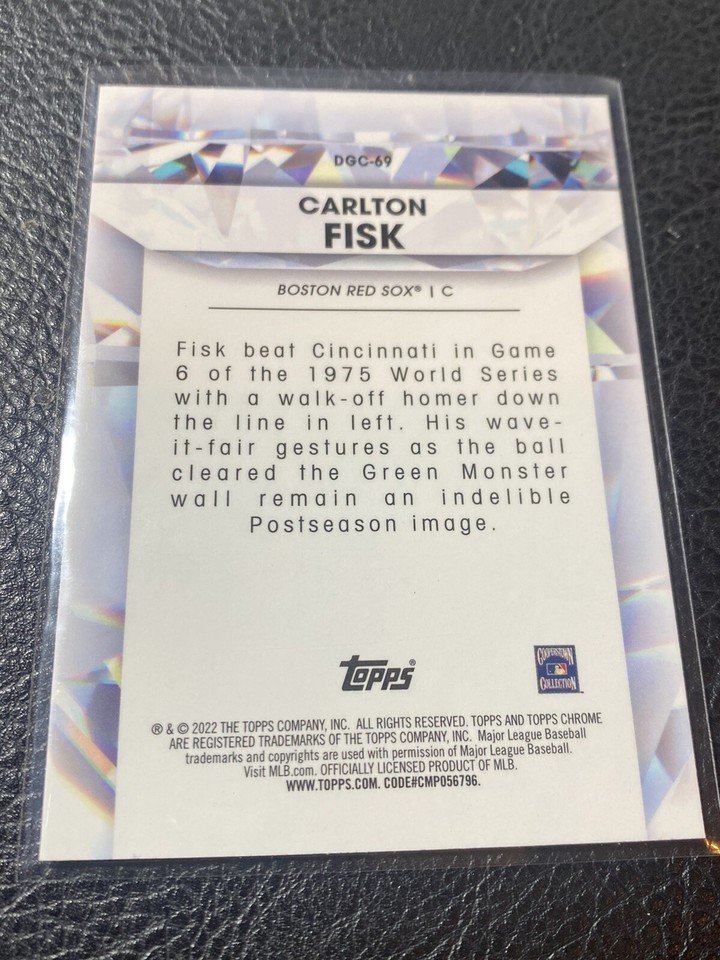 2022 Topps Chrome Update #DGC-69 Carlton Fisk Diamond Greats | eBay