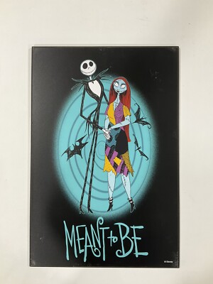 Meant to Be Nightmare before Christmas light scuffs wood plaque 13x19 ...