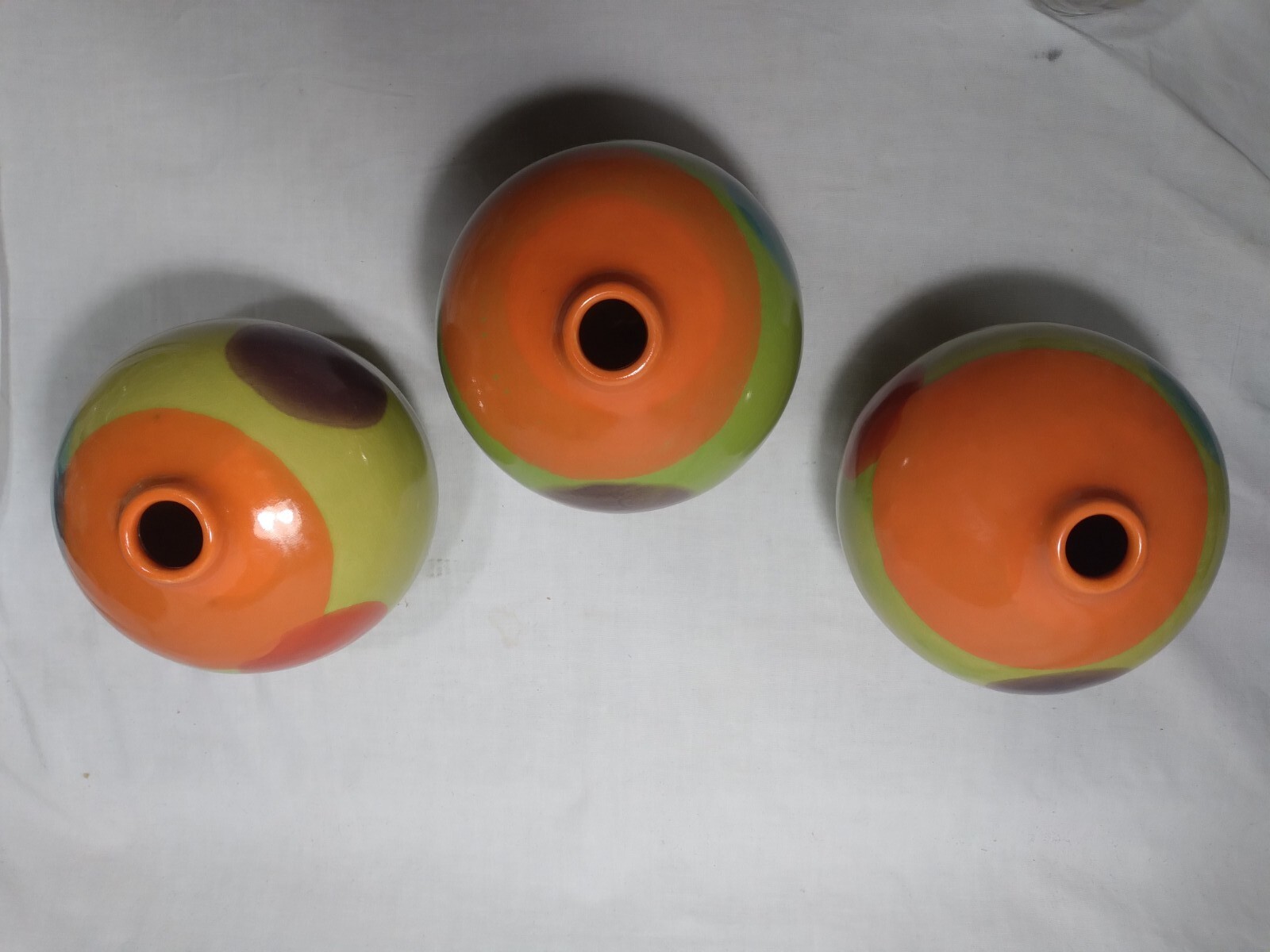 Crate & Barrel Vases Roly Poly Ceramic Zoey Vase Multicolor 5.5”T 5”W ...