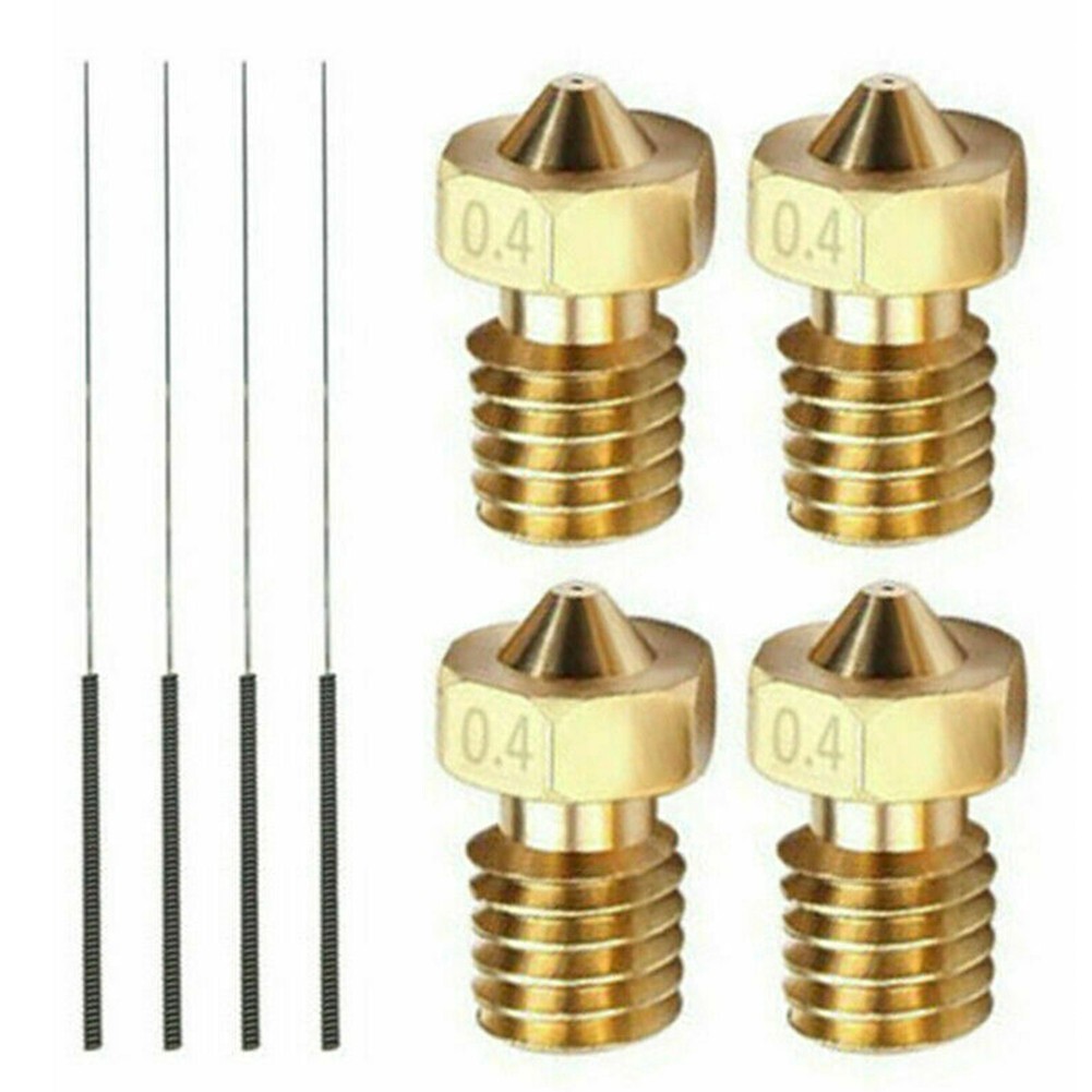 Durable Extruder Nozzle Nozzle 0.4mm 1 Set 1.75mm Filament 8 Pcs Brass ...