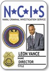 NAME BADGE HALLOWEEN COSTUME LEON VANCE DIRECTOR NCIS MAGNETIC BACK | eBay